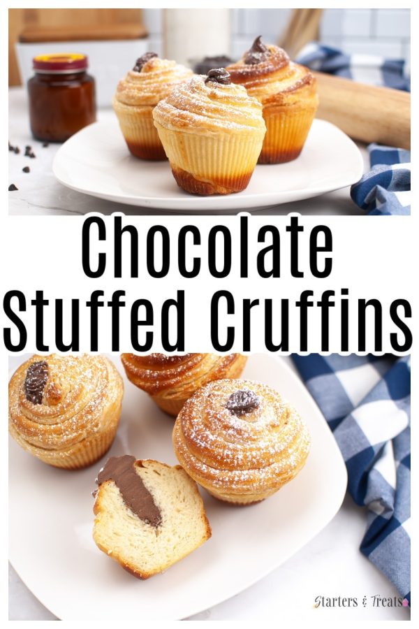 Chocolate Stuffed Cruffin Recipe - Starters and Treats