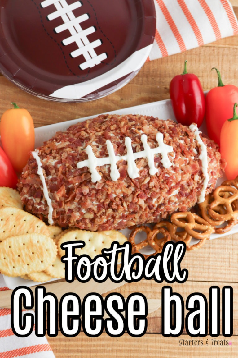 Football Cheese Ball Recipe - Starters and Treats